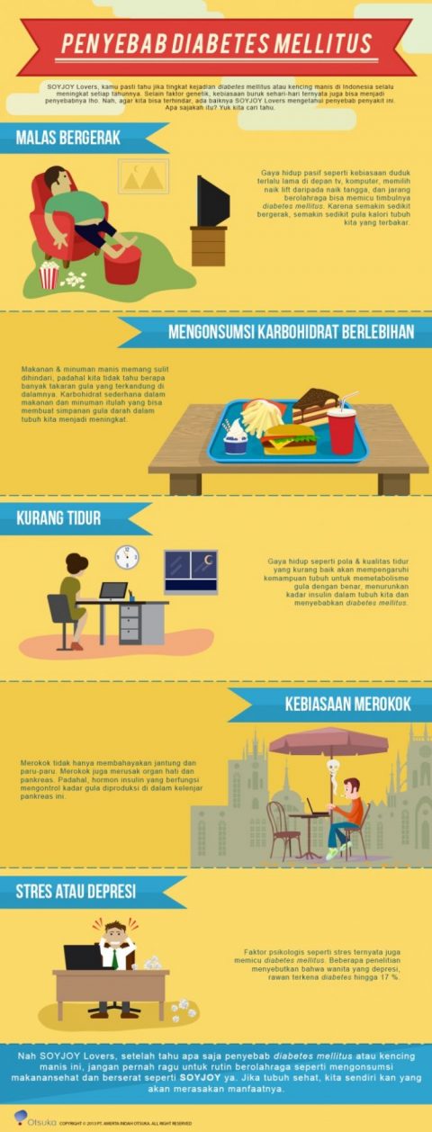 Penyebab Diabetes Mellitus (Infografik) - SOYJOY